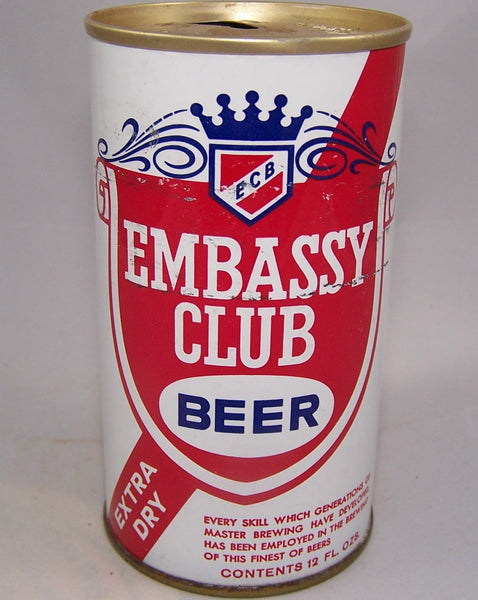 Embassy Club Beer, USBC II 61-32, Grade 1/1- Sold 4/9/16 – Beer Cans Plus