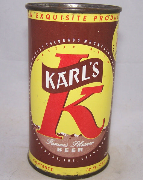 Karl's Famous Pilsner Beer, USBC 87-04, Grade 1/1+ – Beer Cans Plus